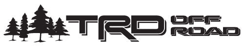 Matte Black Forest Trees Toyota TRD Style Off Road Trail Sticker Decal ...
